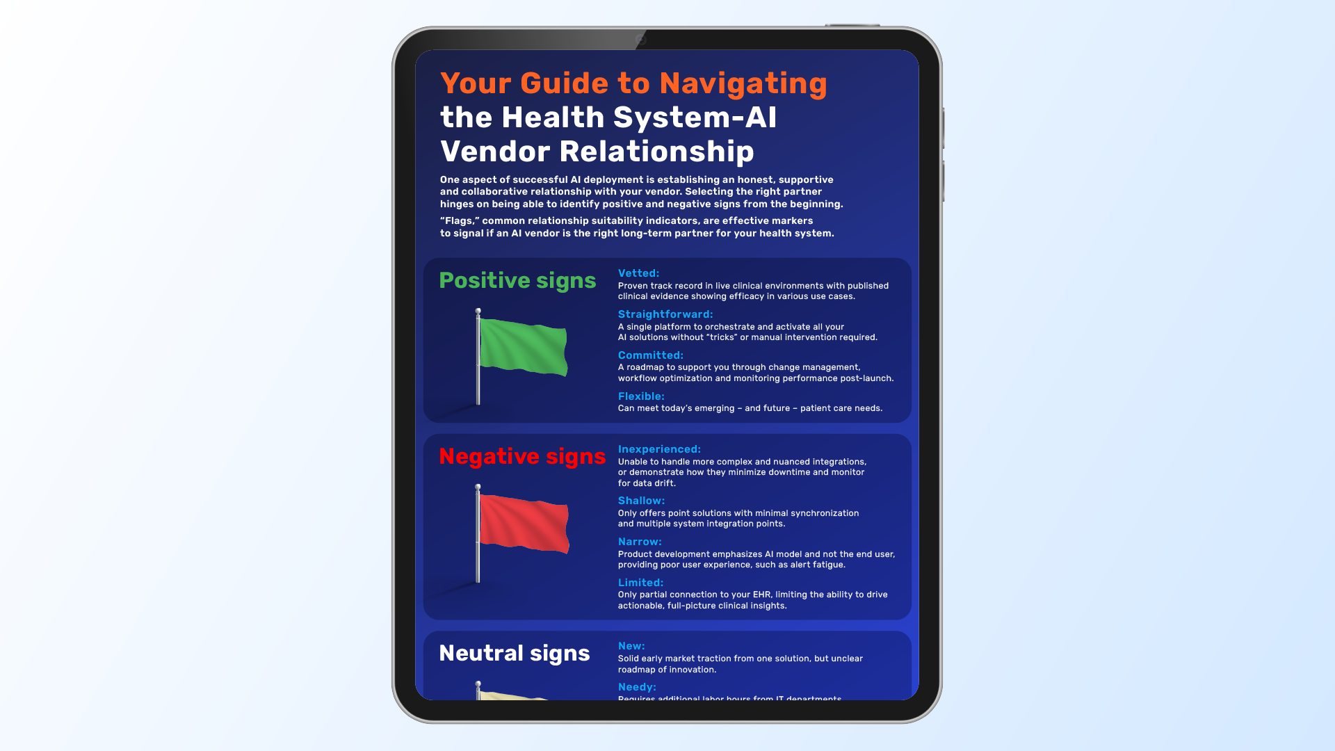 Guide To Navigating The Health System-AI Vendor Relationship