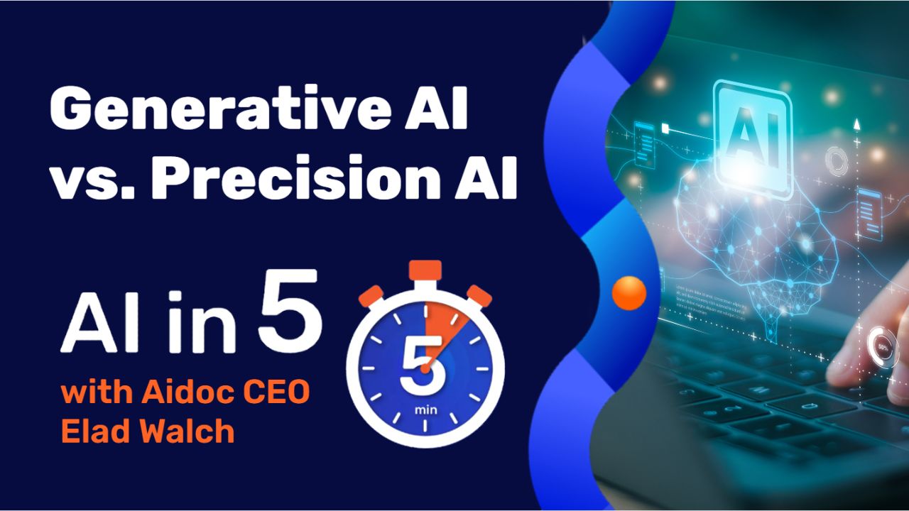 AI in 5: Aidoc CEO Talks Precision vs. Generative AI- Healthcare AI ...
